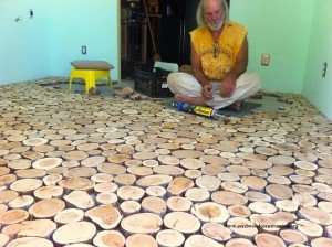 They Put Wooden Discs On Their Cold Floor! The Result? An Incredible ...
