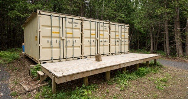 This Cabin In The Woods Is Built Out Of 3 Shipping Containers, Wait ...