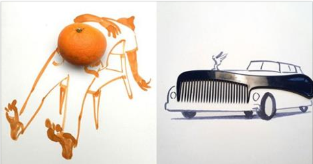 11 Incredibly Creative Drawings Completed Using Everyday Objects ...
