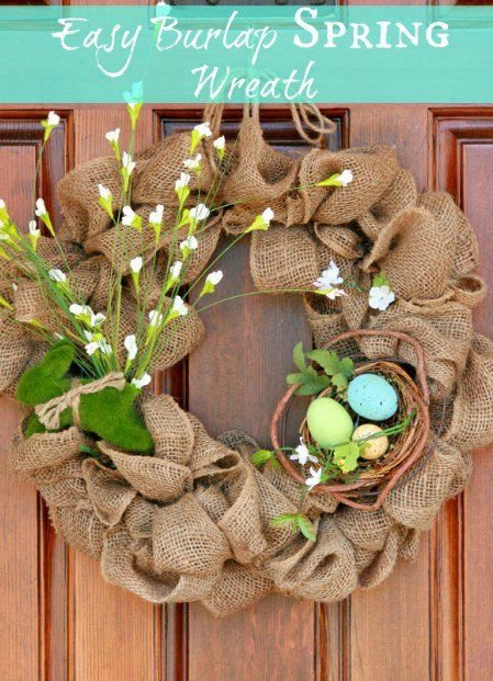 Creative DIY Easter Front Door Wreaths - World inside pictures