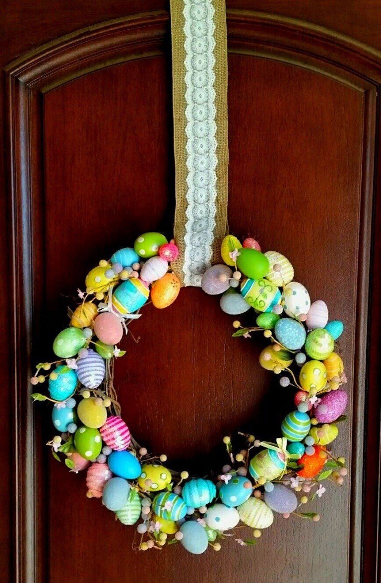 Creative DIY Easter Front Door Wreaths - World inside pictures